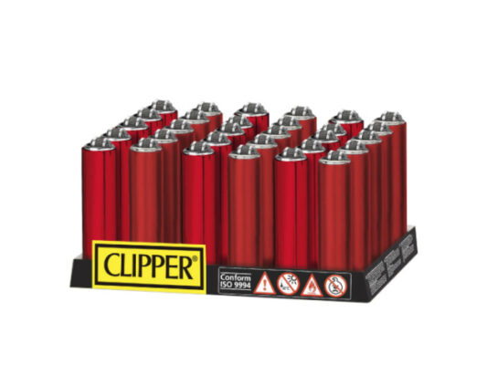 Clipper Micro Crystal Red Lighter - JWare
