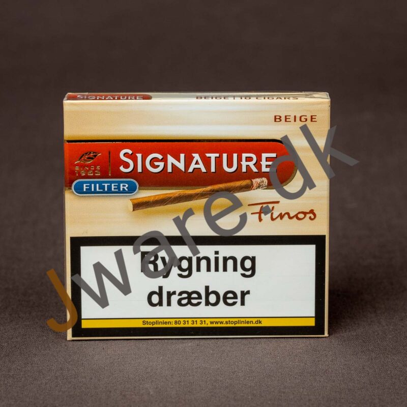 Signature Beige Cigarillos Filter 10 Stk - JWare