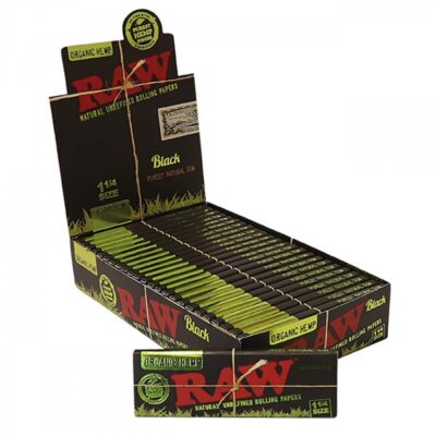 Raw Black Organic Hemp Papers 1¼ - JWare