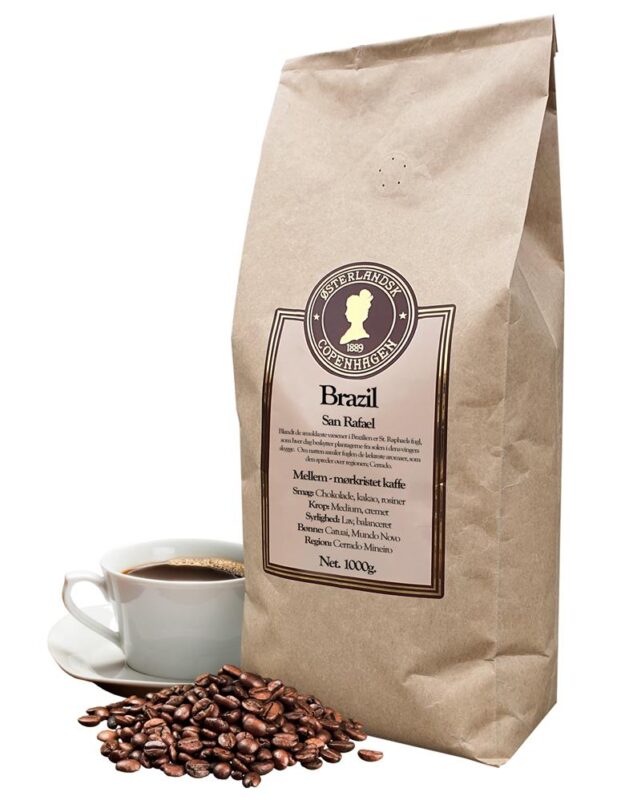 Brazil kaffe hele bønner 1 kg - JWare