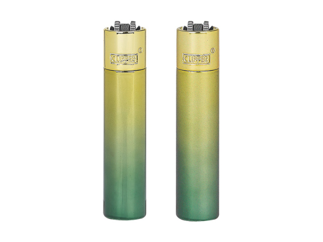 Clipper Metal Large Green Icy Lighter - JWare