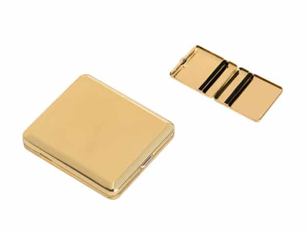 Angelo Cigarette Case Metal Gold 18 Kingsize - JWare