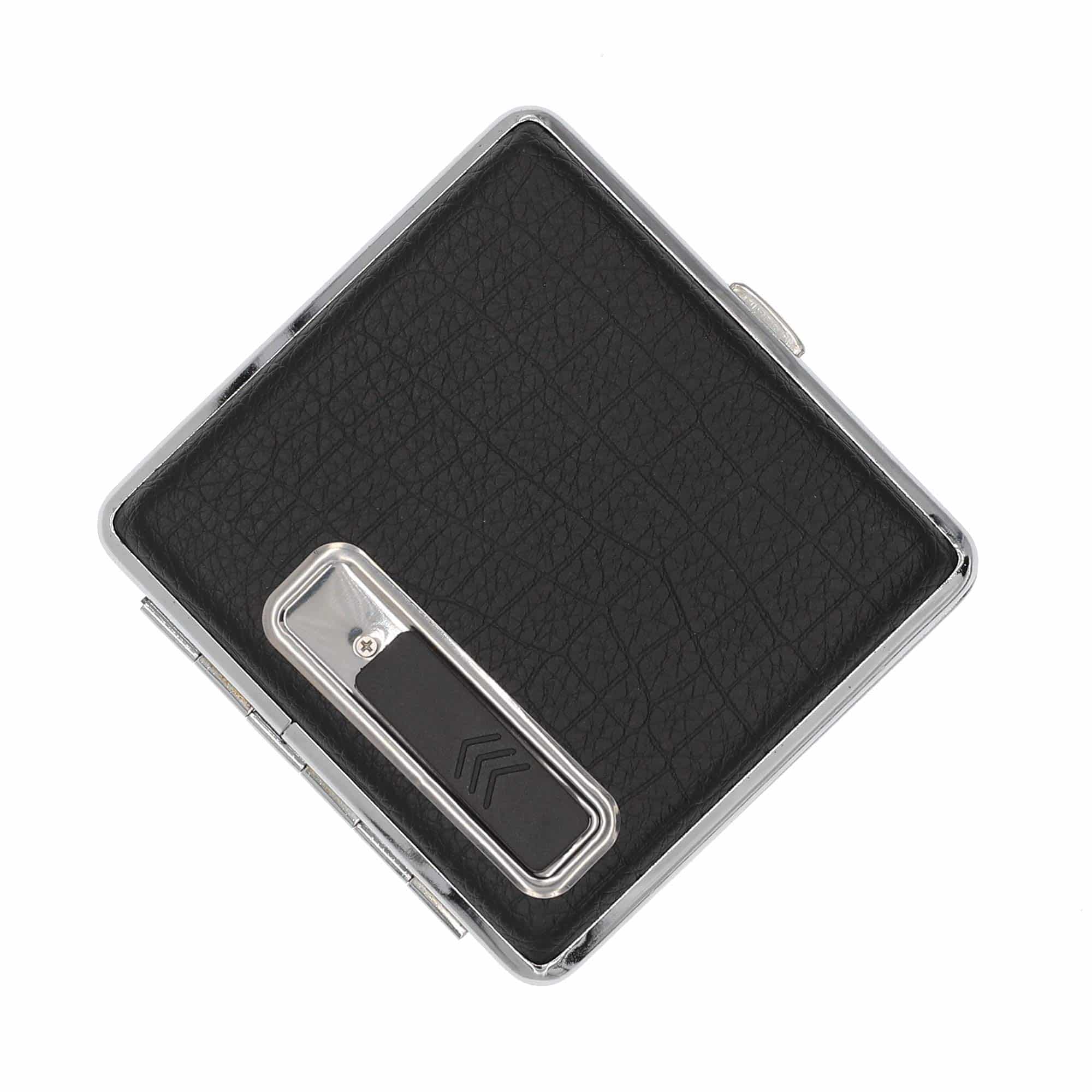 Joli Cigarette Case Usb-Lighter Black - JWare