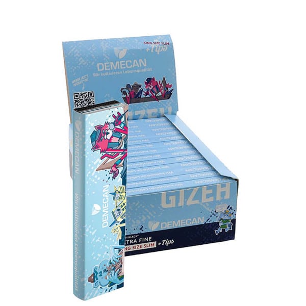 Gizeh Demecan Extra Fine King Size Slim + Tips - JWare