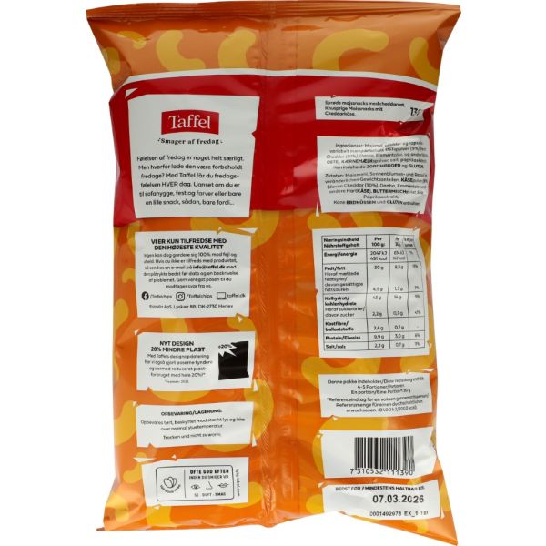 Taffel Cheese Shrimp Cheddar 20 x 130g - JWare