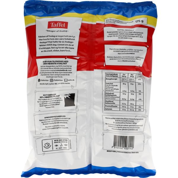 Taffel Sea Salt 18 x 175g - JWare