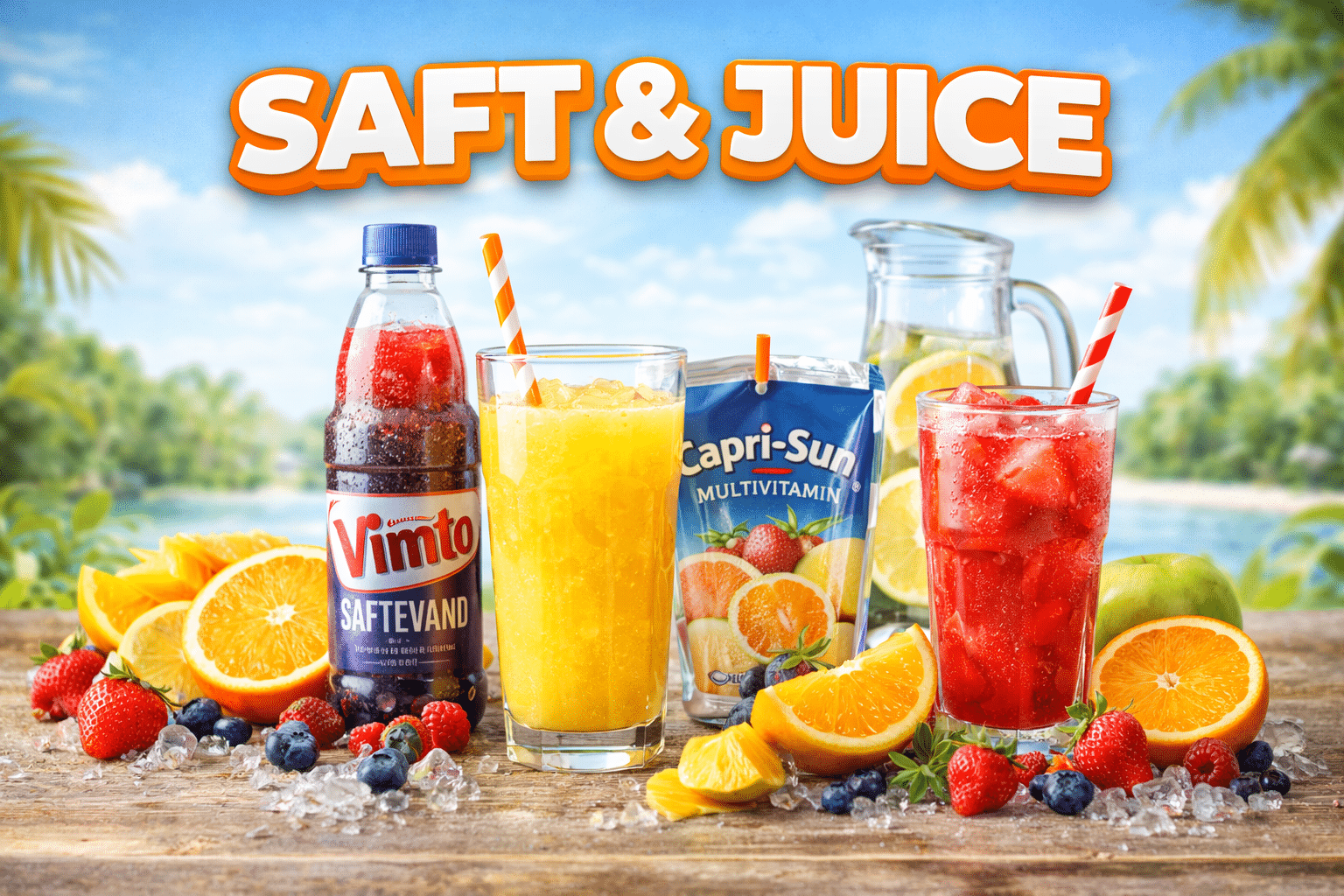 Saft & Juice – Frugtjuice & Saftevand | Køb Online